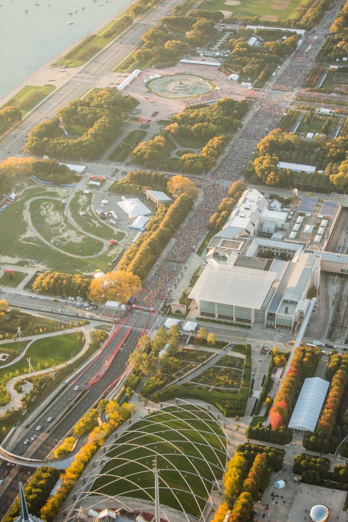 Chicago Marathon Aerial Photo - Toby Harriman