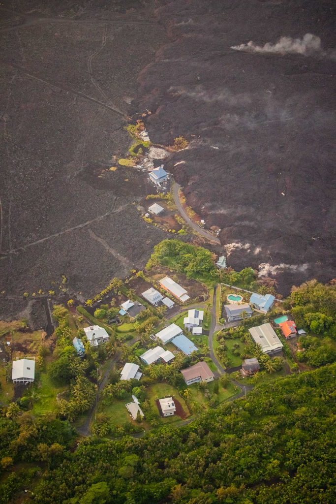 Kapoho Bay Hawaii Lava Destroyed Homes - Toby Harriman