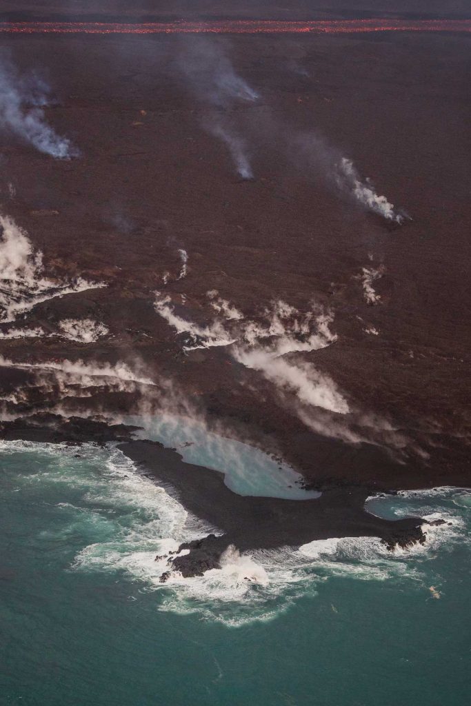 Kapoho Bay Hawaii Volcano Lava Ocean Entry - Toby Harriman